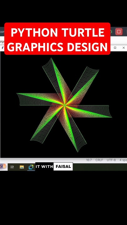 Star Design Using Python Turtle Graphics Pythonturtle Pythonprogramming Turtlemodule Python