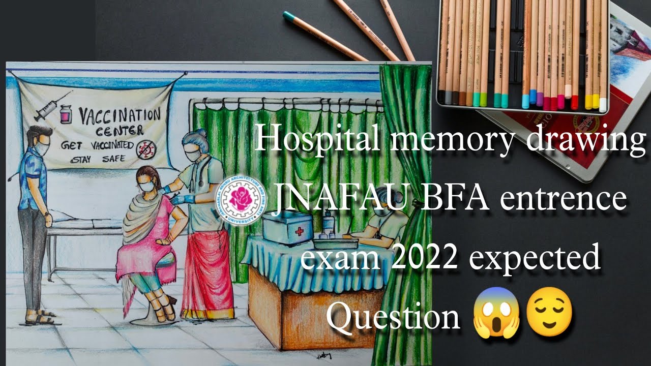 How to draw Hospital for JNAFAU collage entrence exam, (2022)model ...