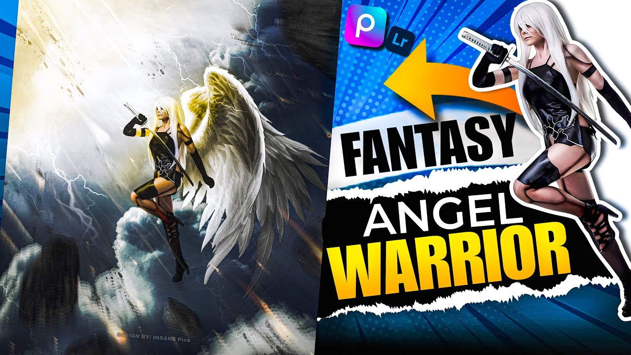Discover the Dark Side: Creating Angel Warrior Fantasy Art - YouTube