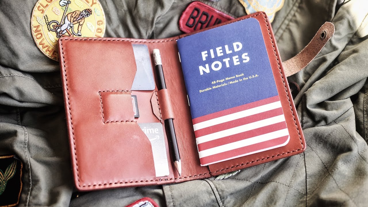 Making a Leather Travel Notebook (With Pattern!) - YouTube