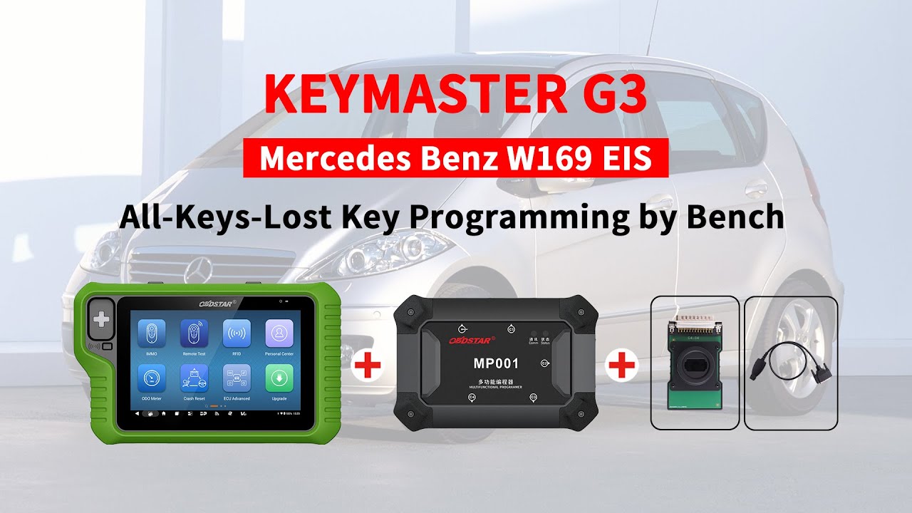 KeyMaster G3-Mercedes Benz W169 EIS All Keys Lost Key Programming by ...