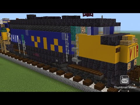 Minecraft Via Rail FP7 Locomotive Tutorial - YouTube