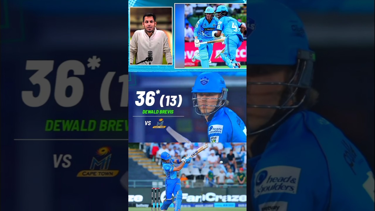 Dewald Brevis 36*(13) Run Vs Mi Cape Town SA T20 😱 #shorts # ...