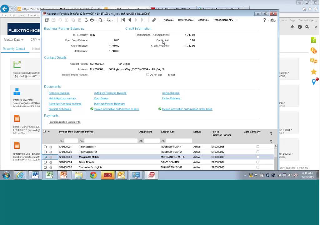 Infor LN Navigation - Using 360 Dashboard Views - AP 360 - YouTube