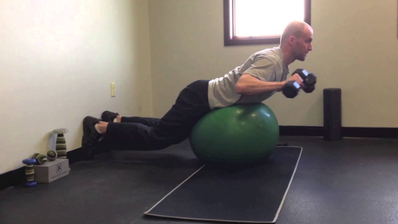 Prone Shoulder Punches (On Ball) - YouTube