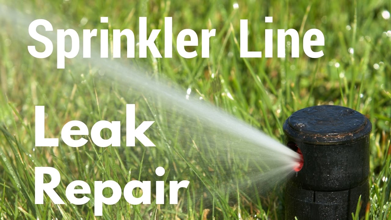 Sprinkler Line Leak Repair - YouTube