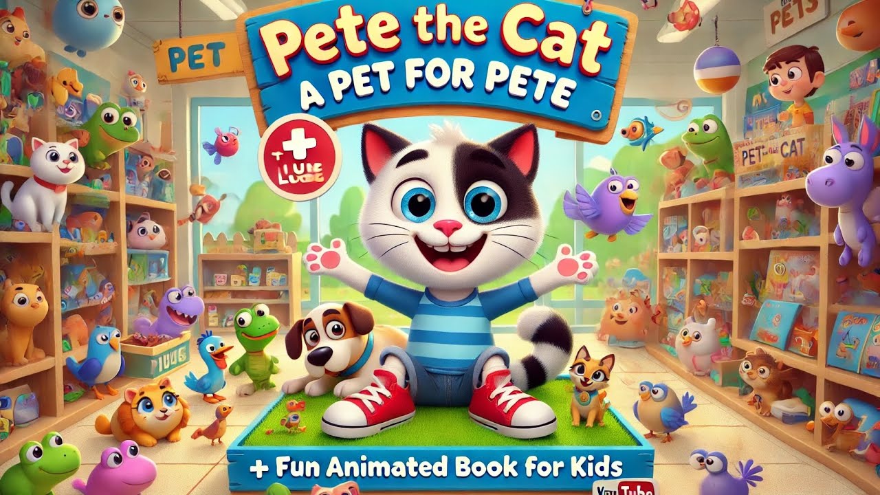 Pete the Cat! A Pet for Pete by James Dean Read Aloud📘🌟 - YouTube