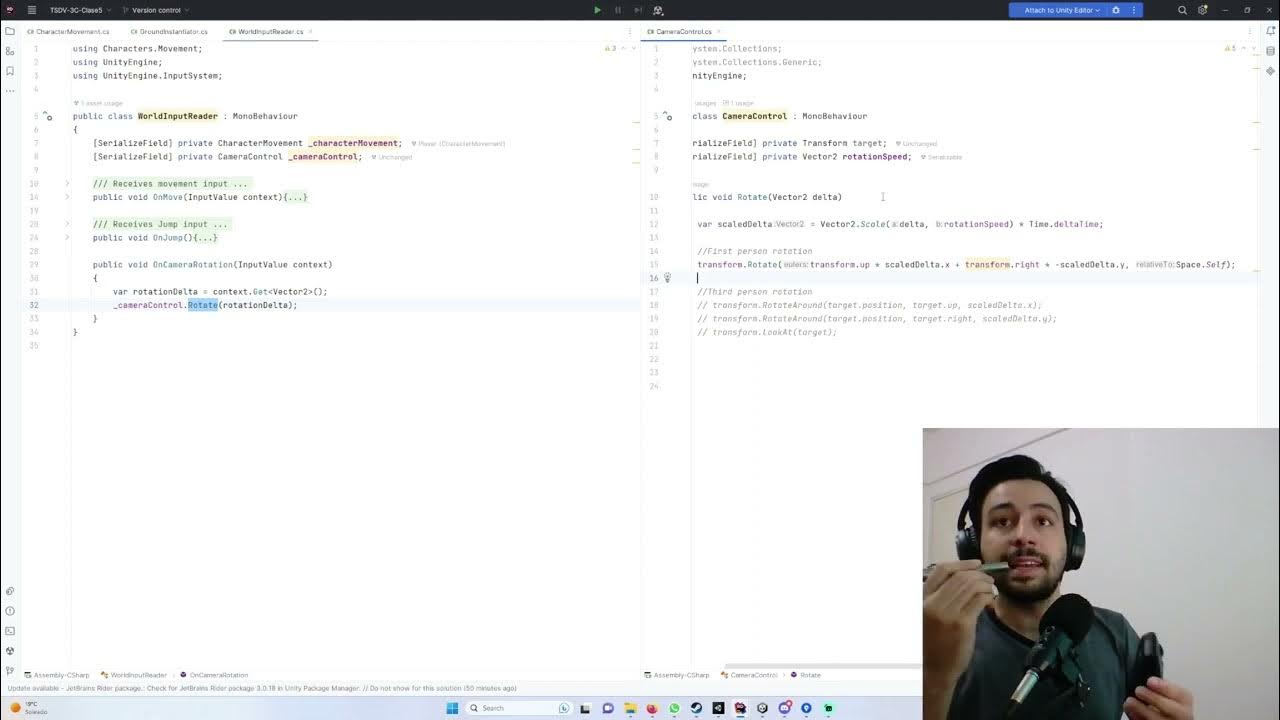 Control de camara en Unity con el nuevo sistema de inputs. - YouTube