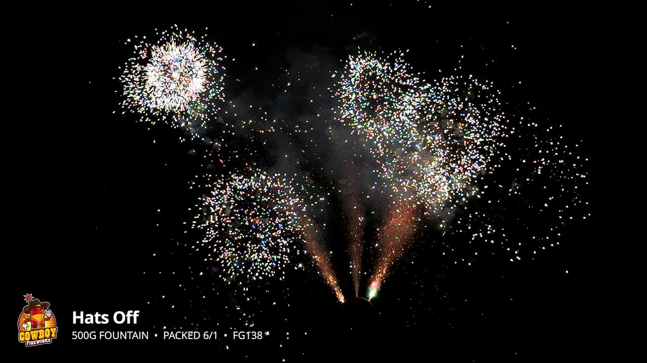 FG138 Hats Off - Fountain - Cowboy Fireworks 2025 Production - YouTube