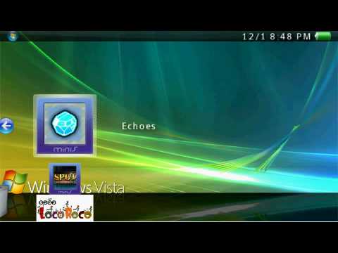 PSP Windows Vista theme - YouTube