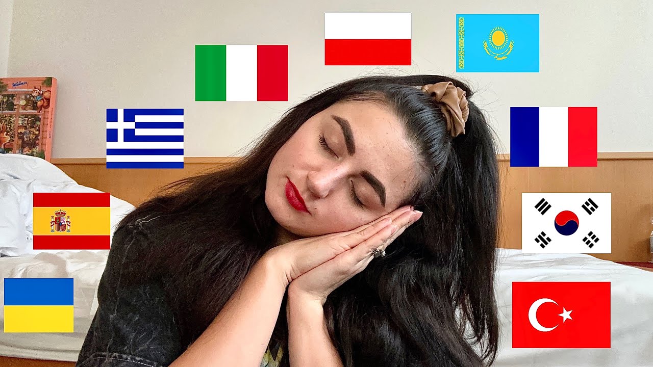 asmr in 15 different languages for better sleep - YouTube