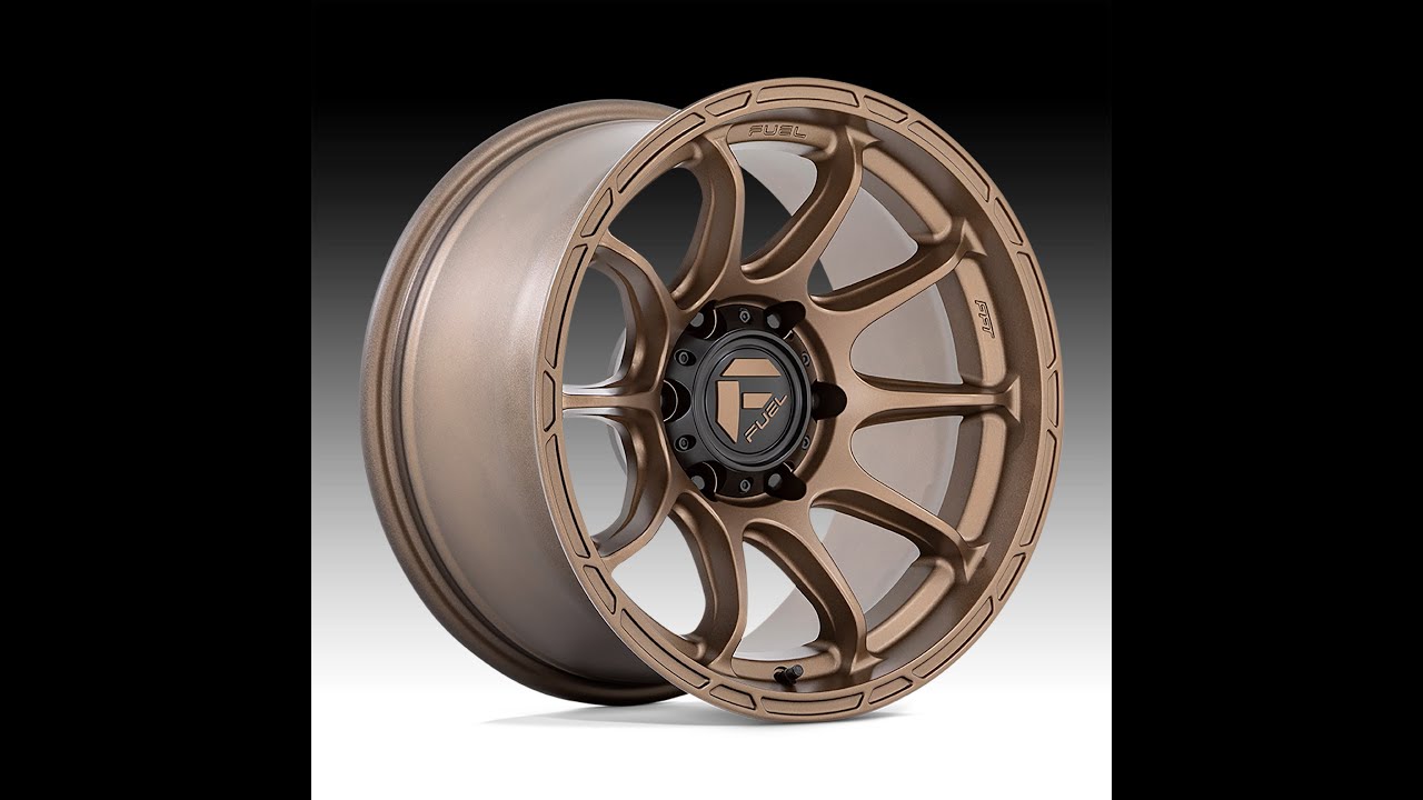 Fuel Variant D792 Matte Bronze Custom Truck Wheel Spin - YouTube