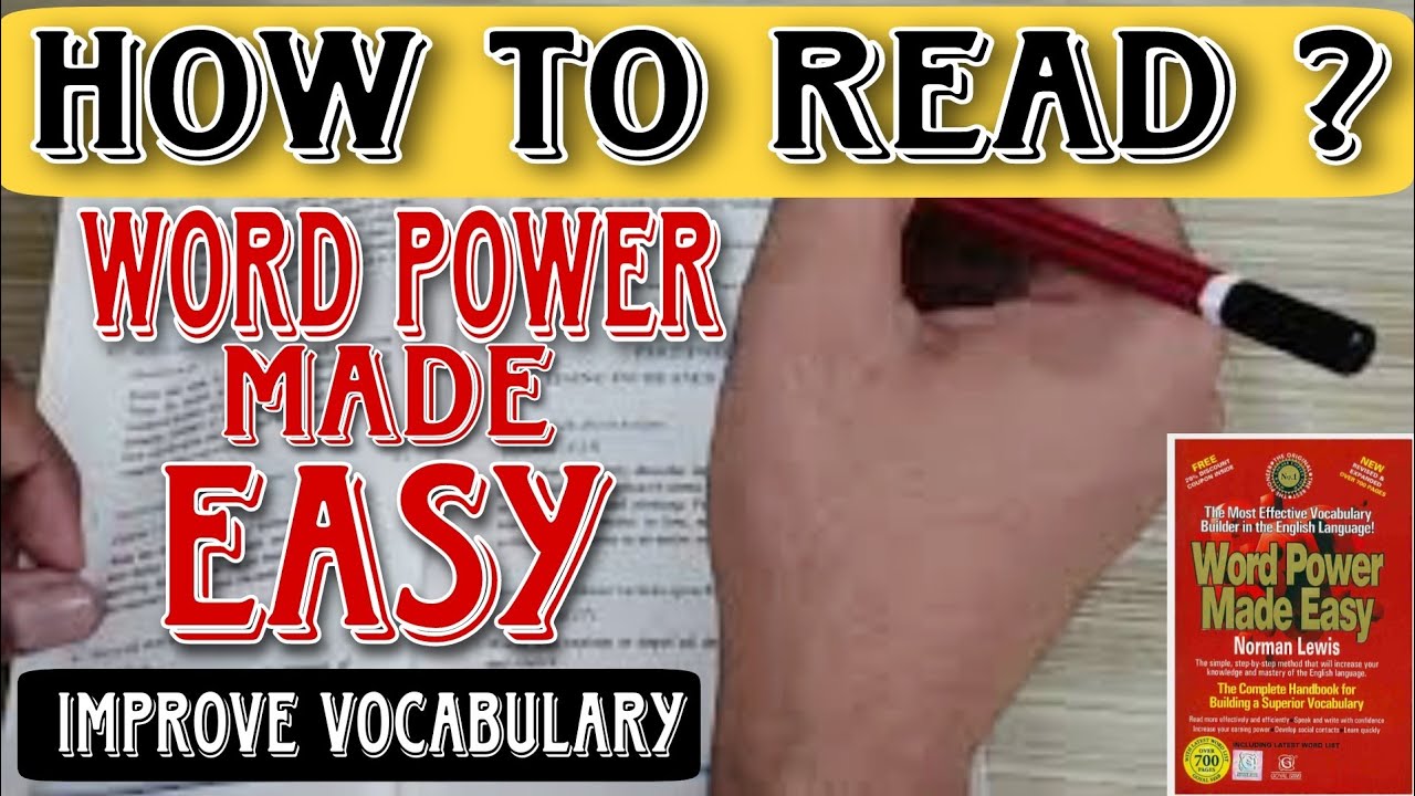 How to Read Word Power Made Easy | Bank | SSC | Govt Exam | Improve ...