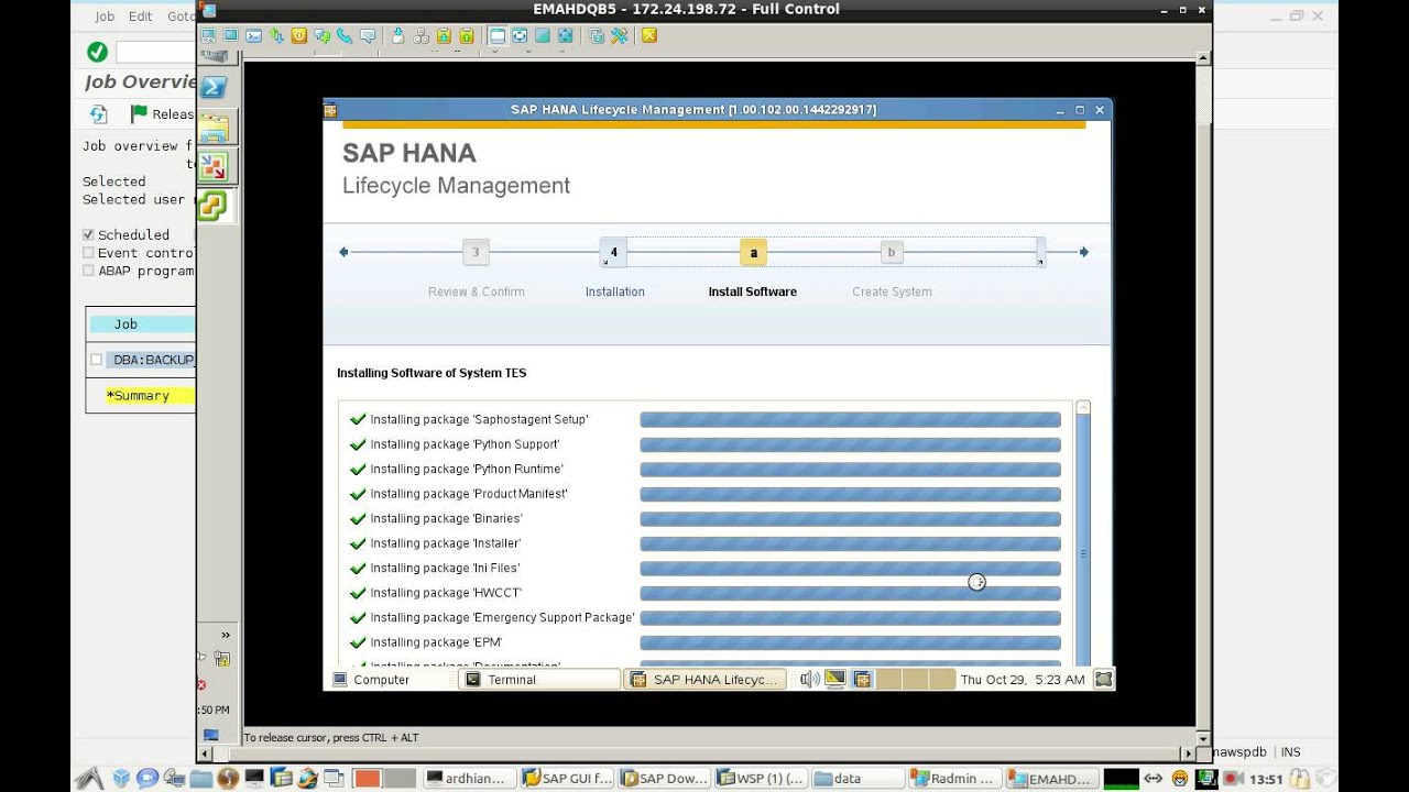 video install SAP HANA using GUI hdbsetup - YouTube