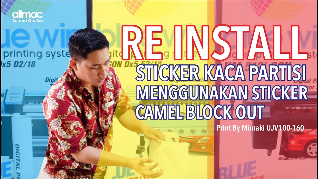 HASILNYA KEREN !!! Re Install Sticker Kaca Partisi Kantor [Print By ...