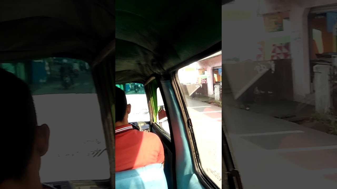 Riding public car 'angkot' in Bogor Indonesia | naik angkot di bogor ...