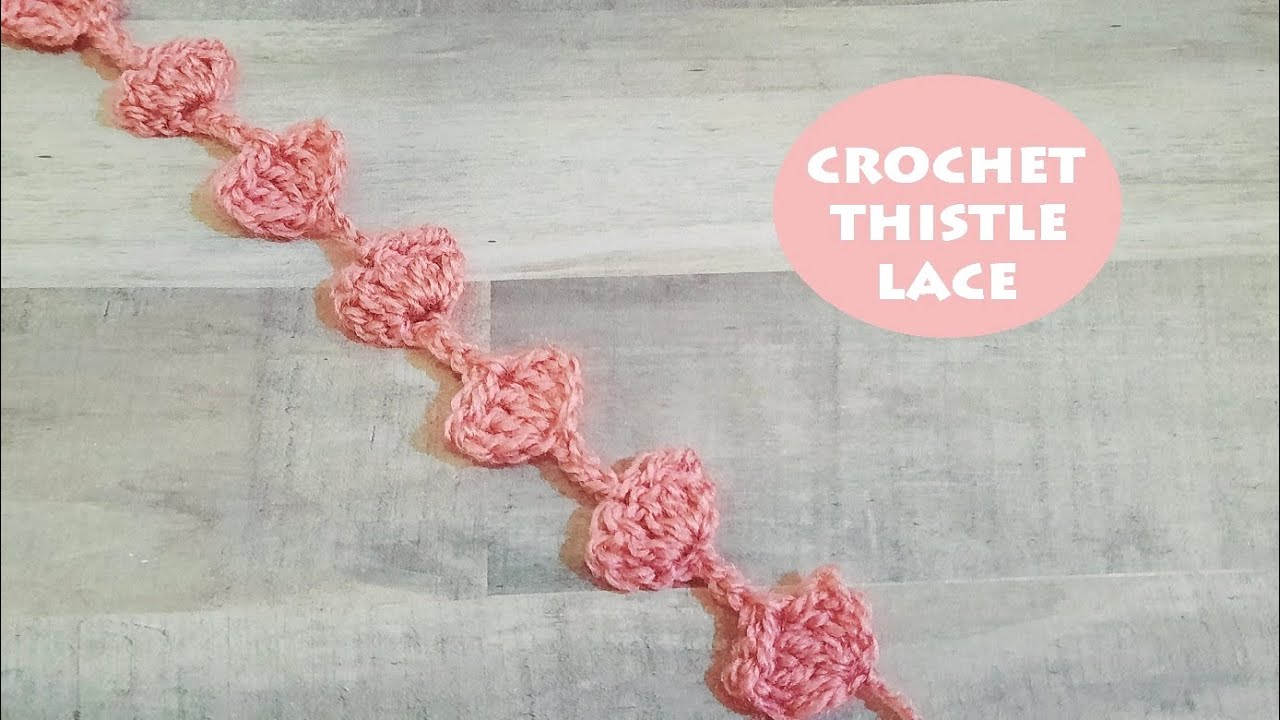 How to crochet a thistle lace? | Crochet With Samra - YouTube