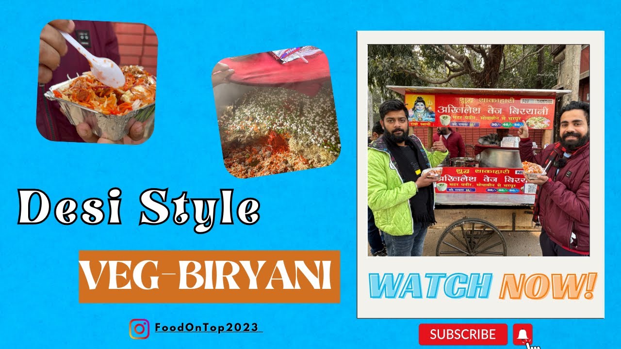 Desi Style Street Veg Biryani👌 - YouTube
