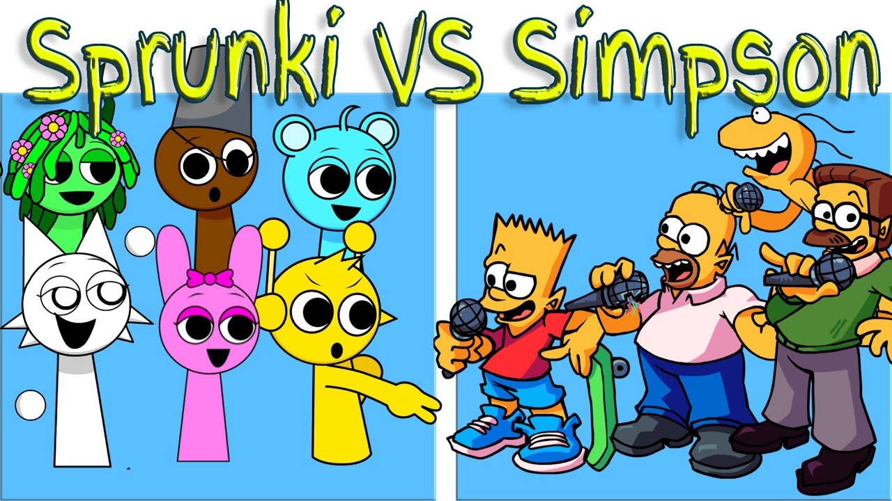 FNF Sprunki All Phases VS Simpsons All Phases Sings Ponygirl | FNF MODS ...
