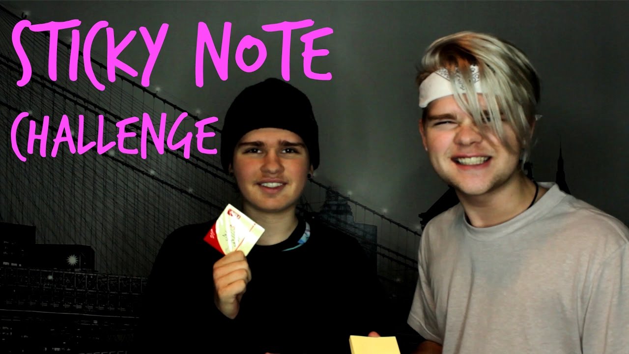 STICKY NOTE CHALLENGE FT. KAPABEIBE - YouTube