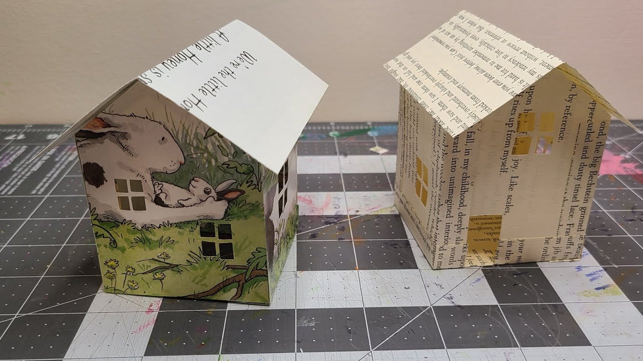 Book Page Mini Houses 🏘 - YouTube