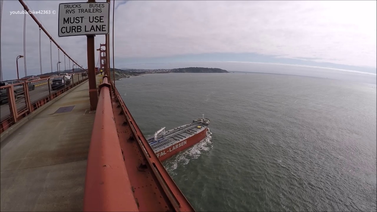 Westfal Larsen Lindanger Tanker Ship Under the Golden Gate Bridge - YouTube
