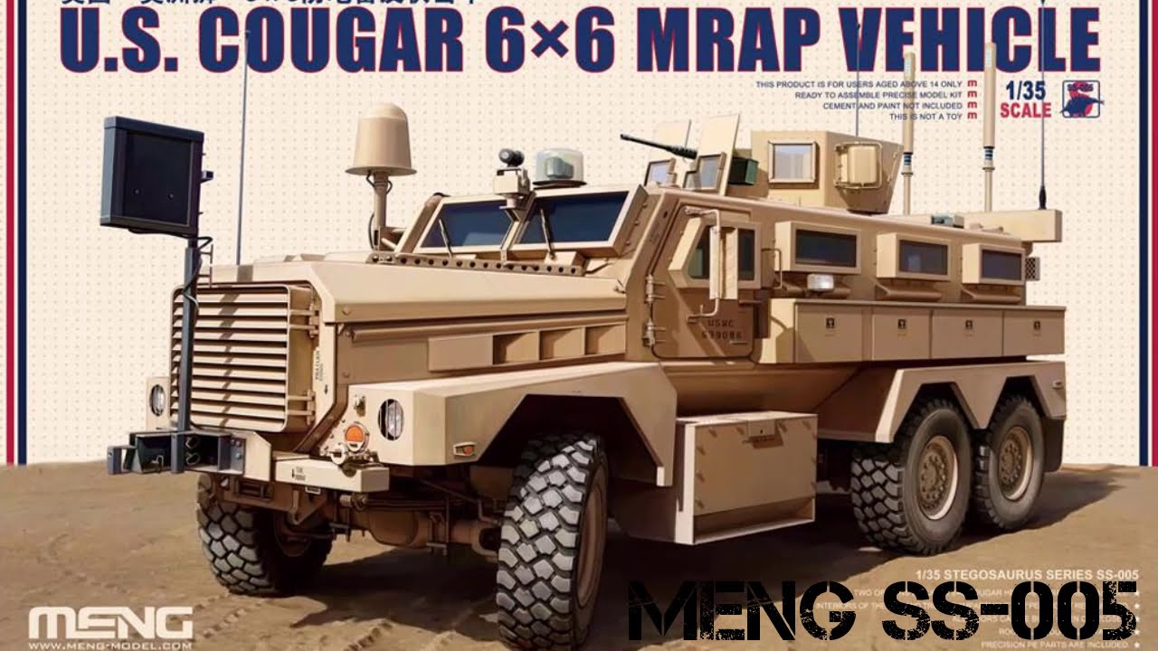 U.S. Cougar 6x6 MRAP Vehicle - YouTube