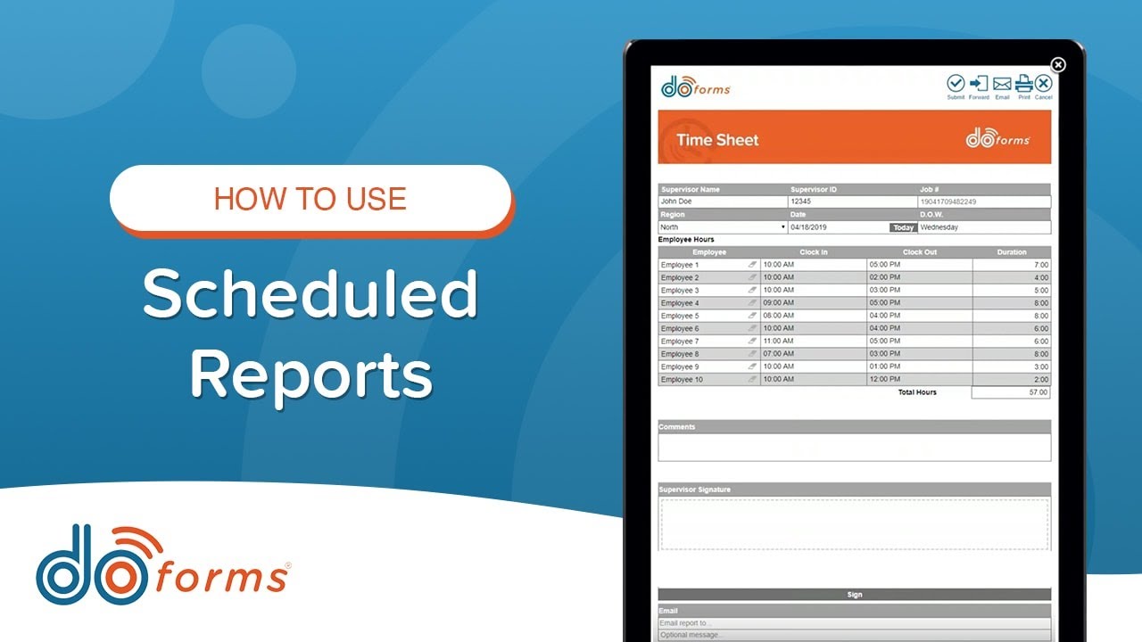 Mobile Forms App | Scheduled Reports - YouTube