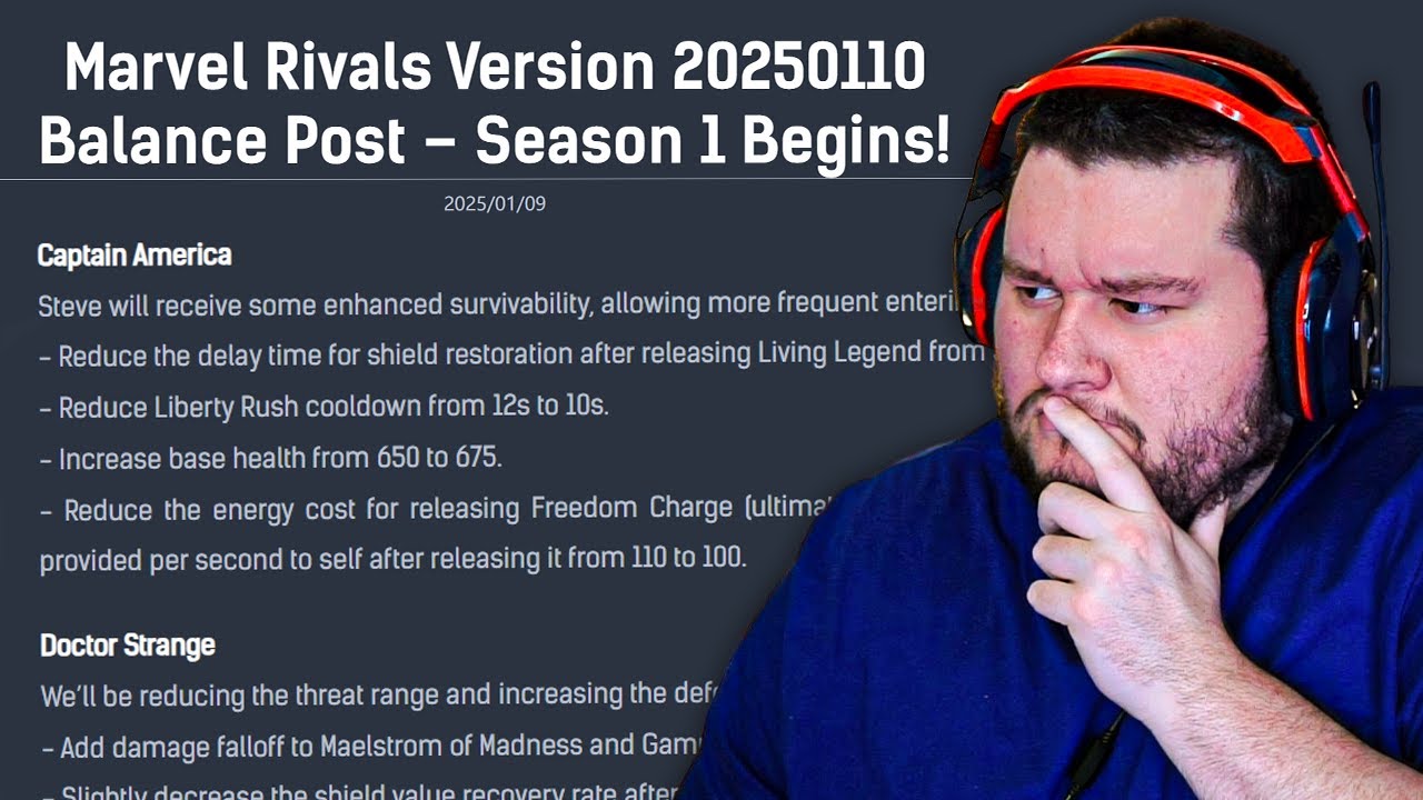 Season 1 Patch Notes For Marvel Rivals Are HERE!!! - YouTube