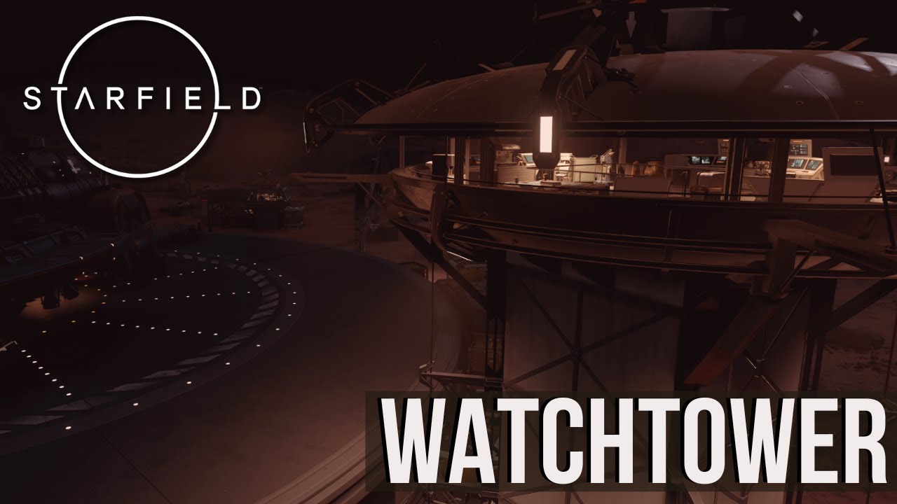 Starfield - Watchtower Fully Decorated - YouTube