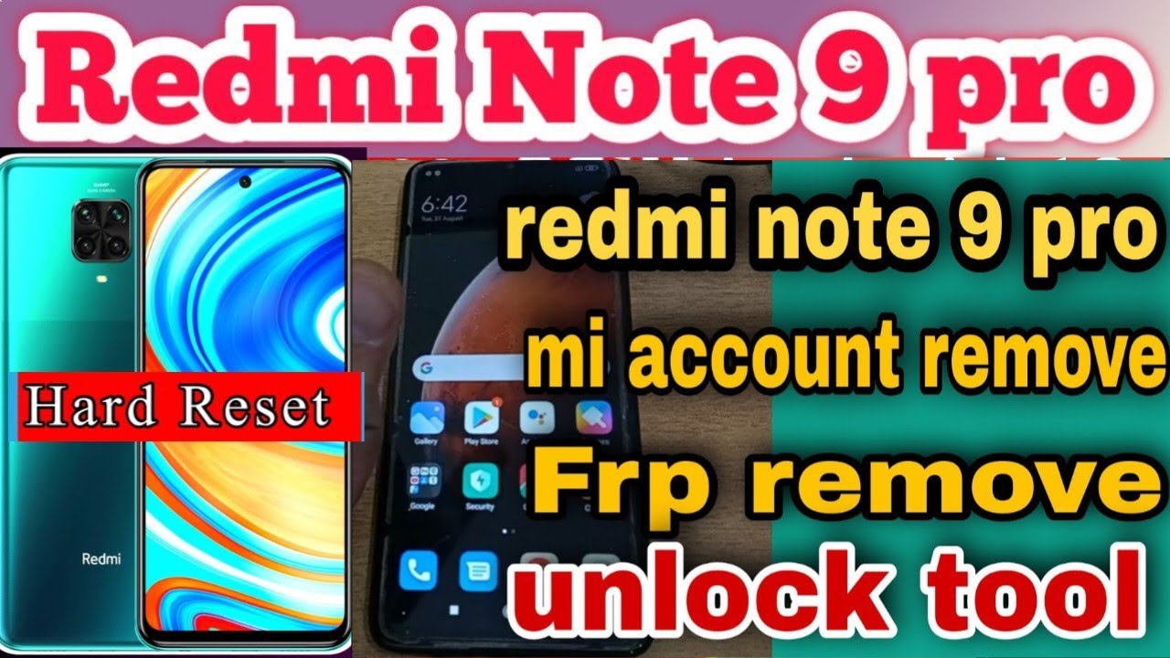Redmi Note 9 Pro FRP Unlock Android 11, 12 | Redmi Note 9 Pro Hard ...