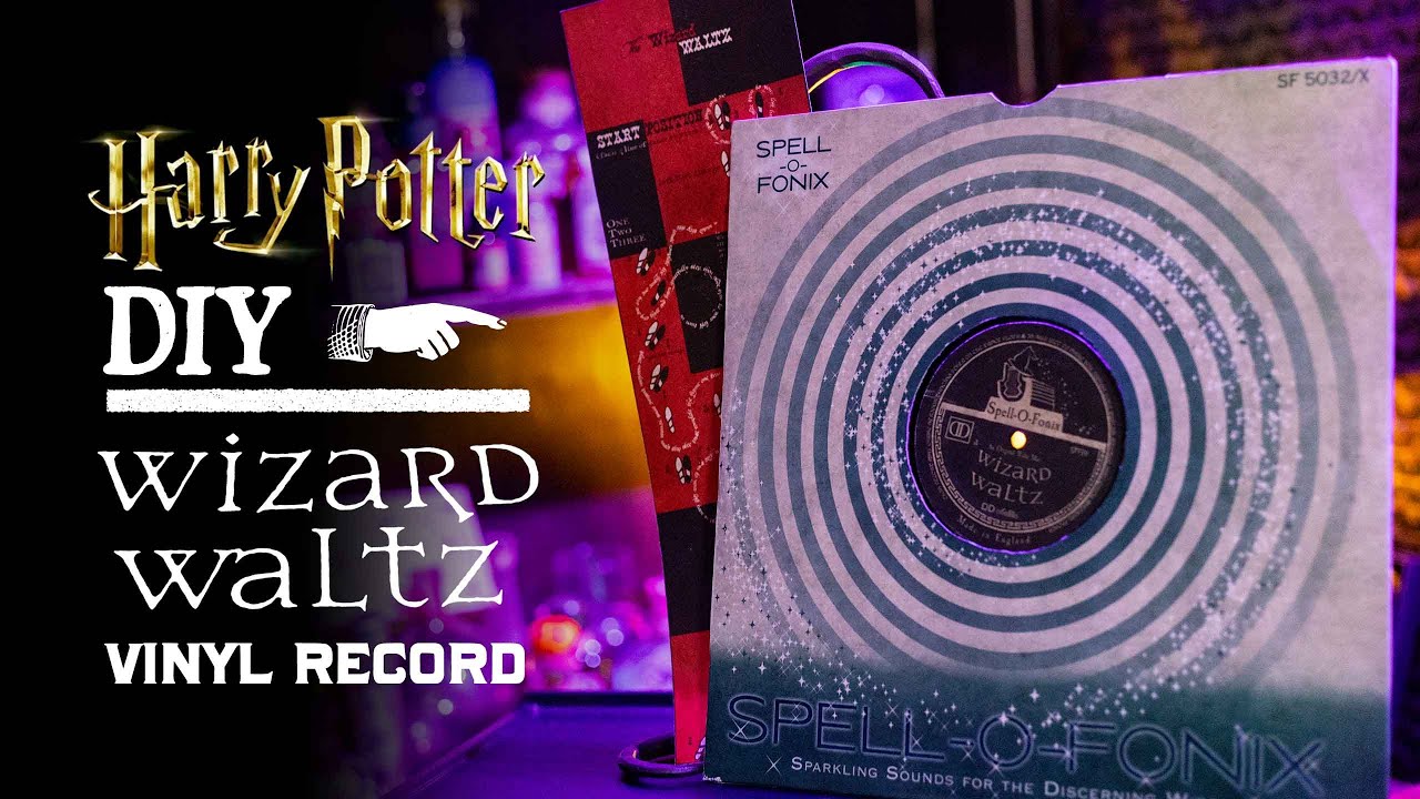 Wizard Waltz 🧿 Vinyl Record Harry Potter DIY - YouTube