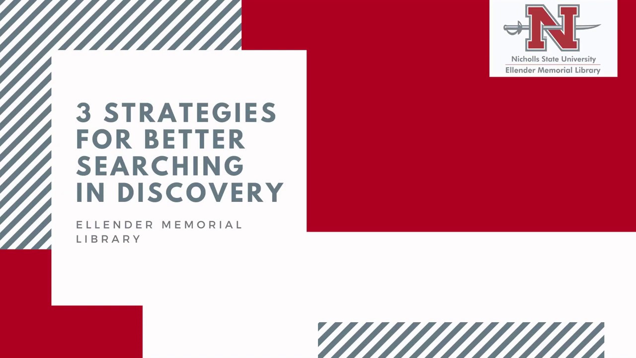 3 Strategies for Better Searching in Discovery - YouTube