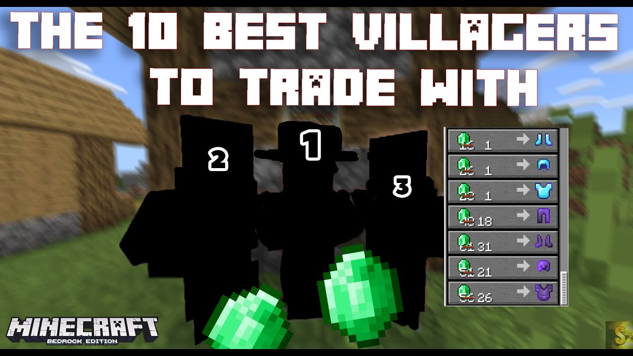 The 10 Best Villagers to Trade with in Minecraft Bedrock (1.20+) - YouTube