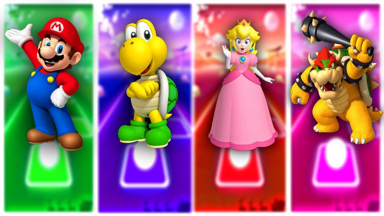 Super mario 🎵 Coopa Troopa 🎵 Prencessa Peach 🎵 Bowser Jr ⭐ Movie World ...