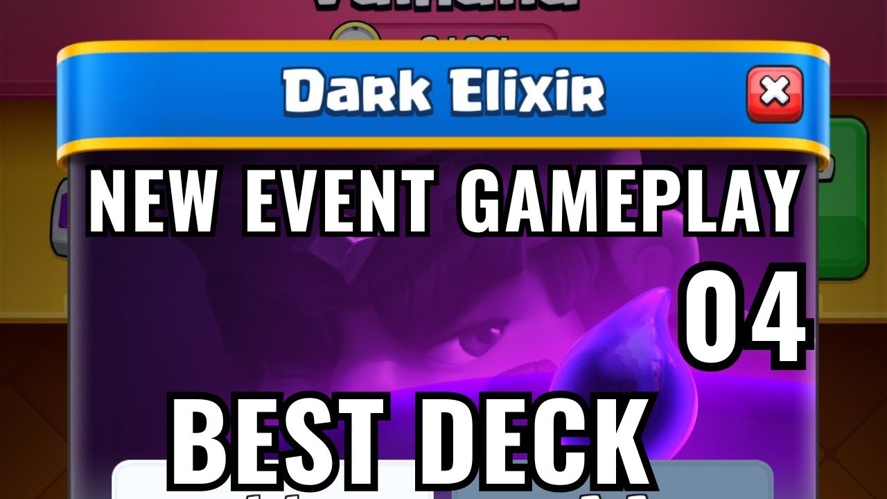 Best deck for Dark Elixir : Clash Royale : Dark Elixir Best Deck - YouTube