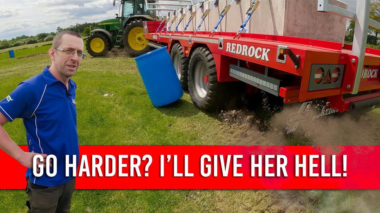 FOOT TO THE FLOOR #ONTHEPULL REDROCK TRAILER TESTING | FARMFLIX - YouTube