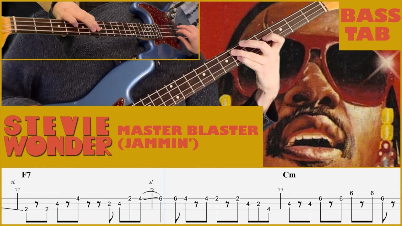 Stevie Wonder - Master Blaster - Bass Tab | Cover | Lesson | Tuition ...