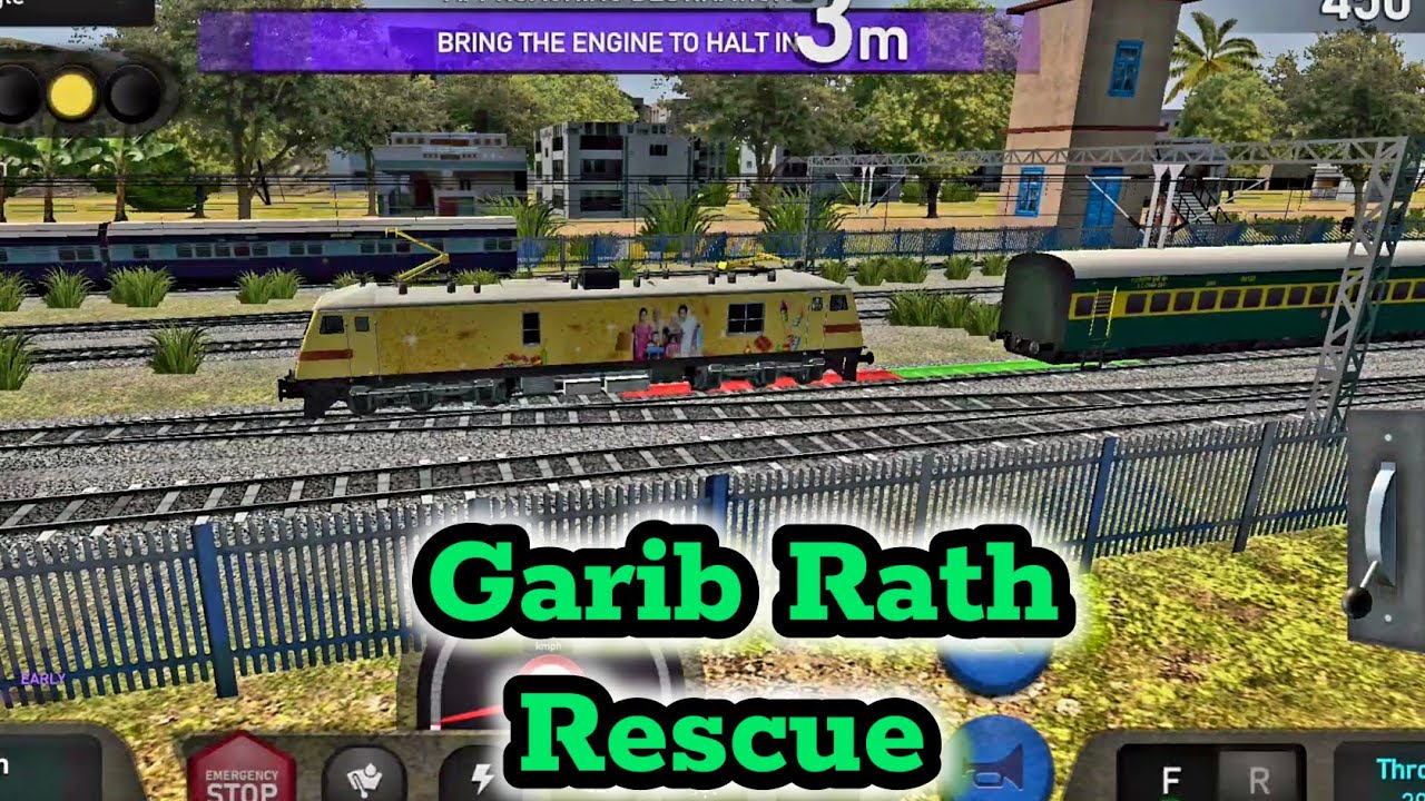 Garib Rath Rescue by Wap 7 | Indian Train Simulator Game - YouTube