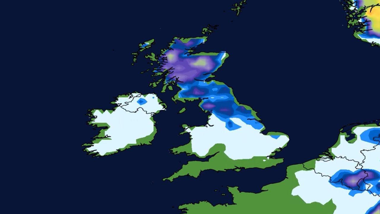Snow for the week ahead? - UK weather - GFS 2024-11-13 12z - YouTube