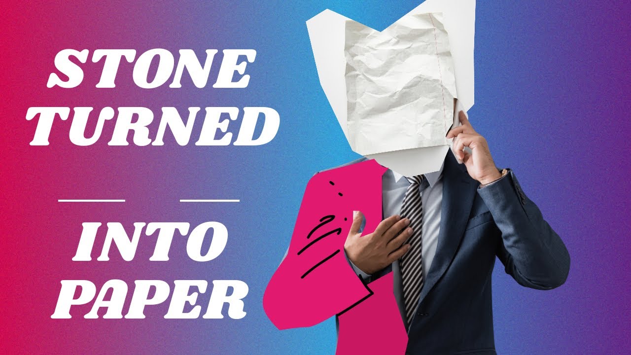 This Paper is made from STONE! Stone paper and its amazing! - YouTube