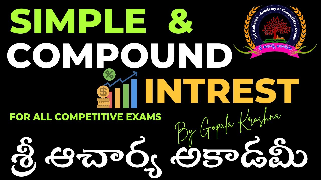 Simple Intrest and Compound Intrest short cut tricks - YouTube