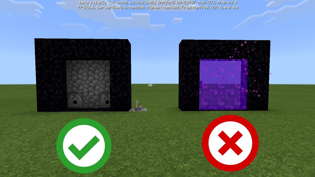 Minecraft : How to build an automatic nether portal. - YouTube