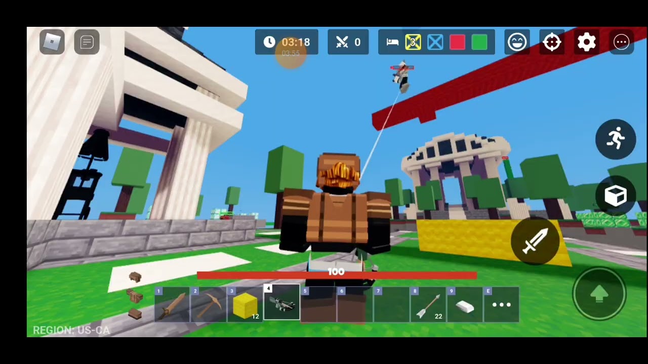 roblox bedwars pro gameplay in moblie - YouTube