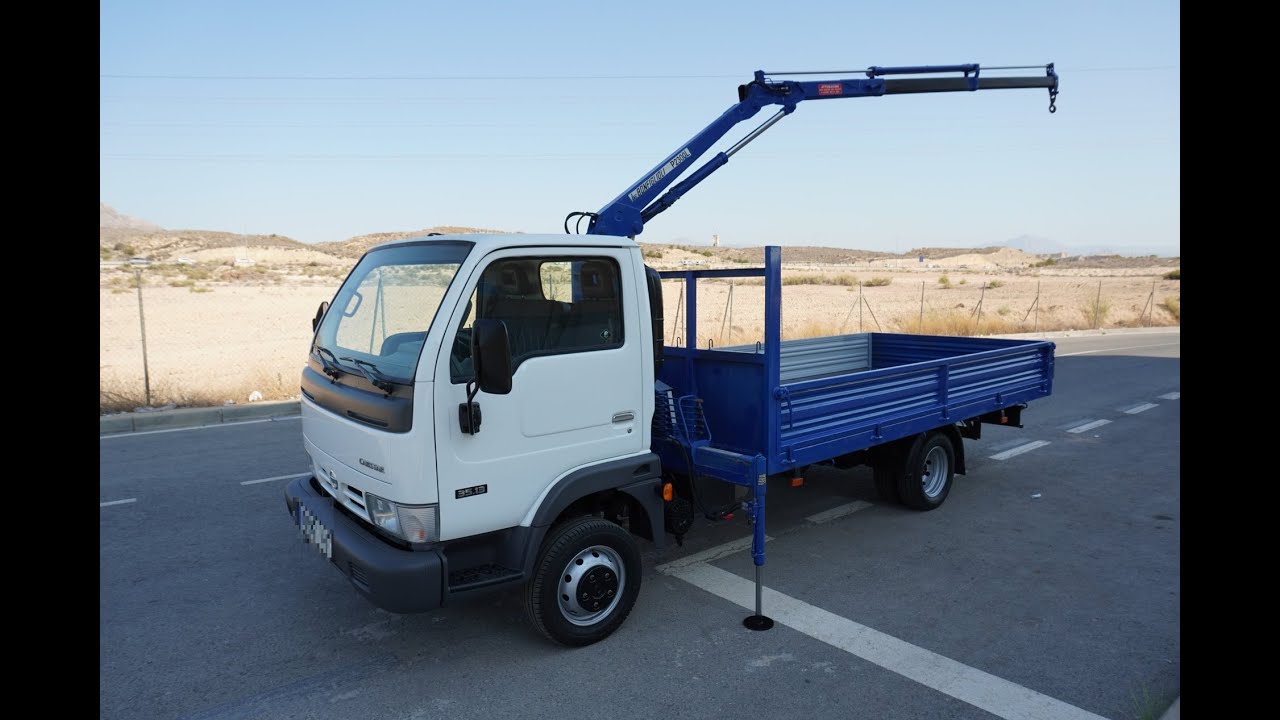 NISSAN CABSTAR 3500 KG PMA CON PLUMA EN SERVEAL AUTOMOCION - YouTube