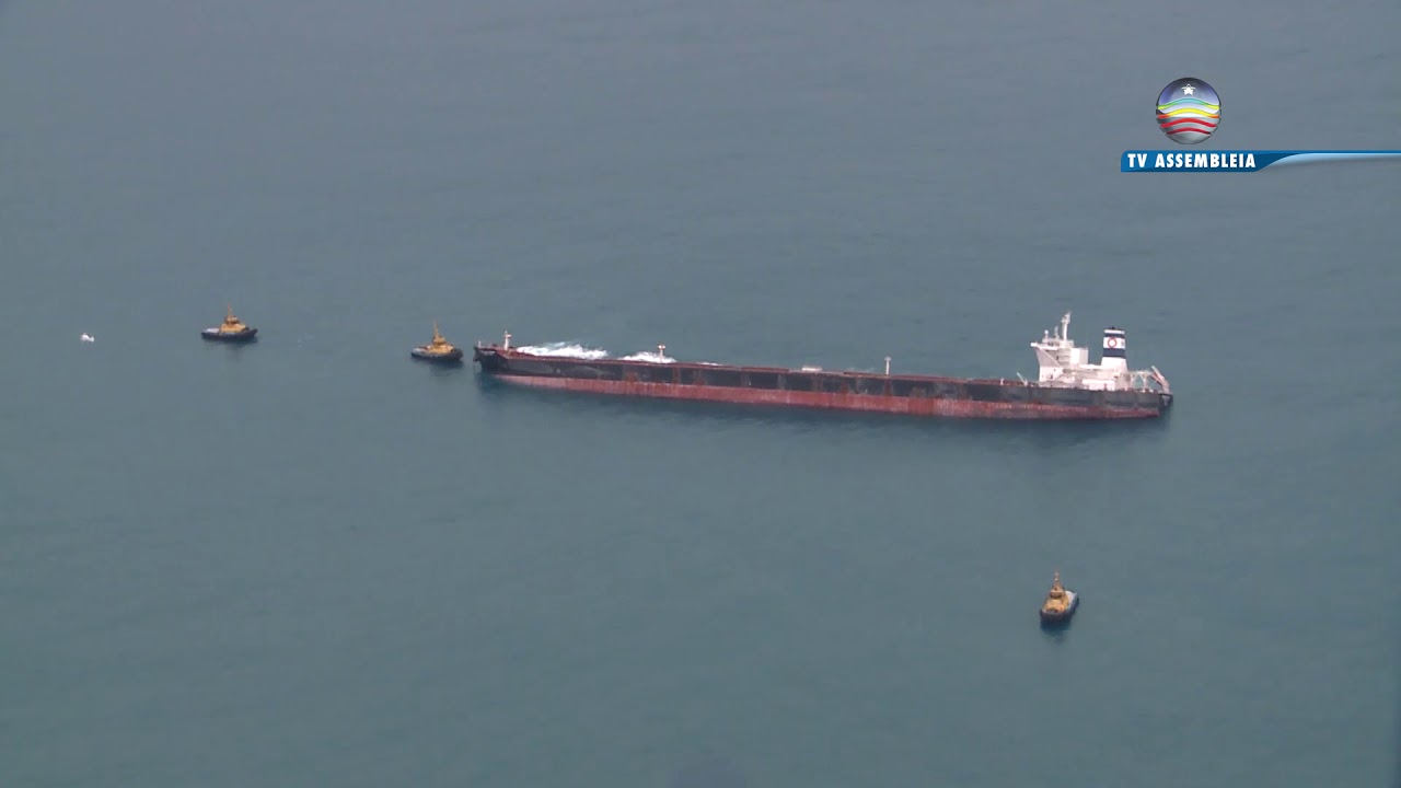 Marinha anuncia data para remoção do óleo do navio Stella Banner - YouTube