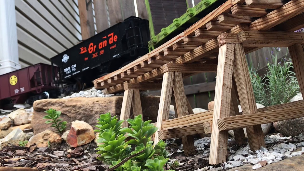 Plant Upgrades on G Scale Layout With Two Trains and Ride-Along - YouTube