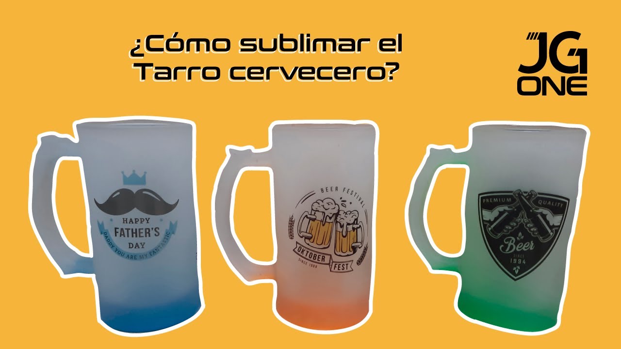 ¿Cómo sublimar tarro cervecero? - YouTube