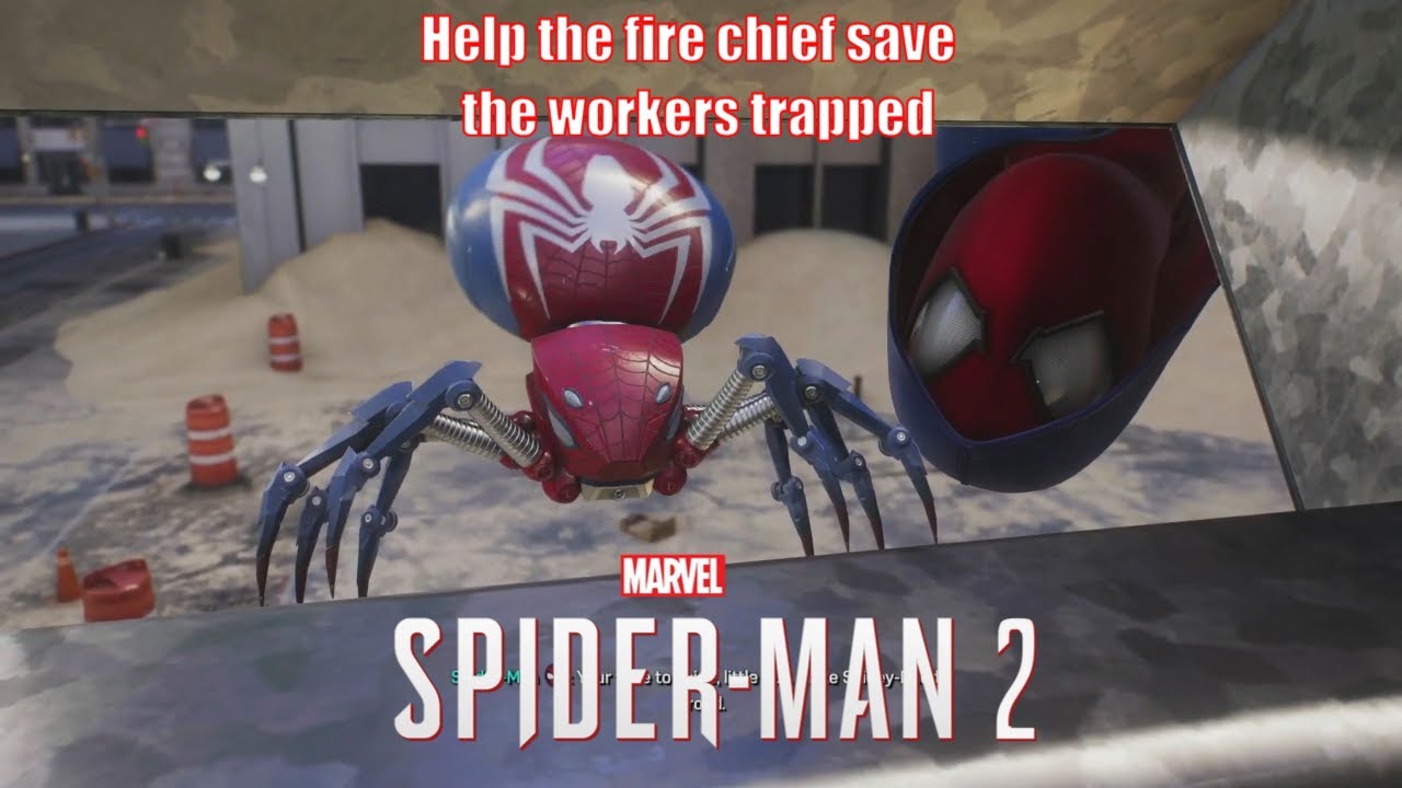 Marvel Spider-man 2: HELP the fire chief free the workers side mission ...
