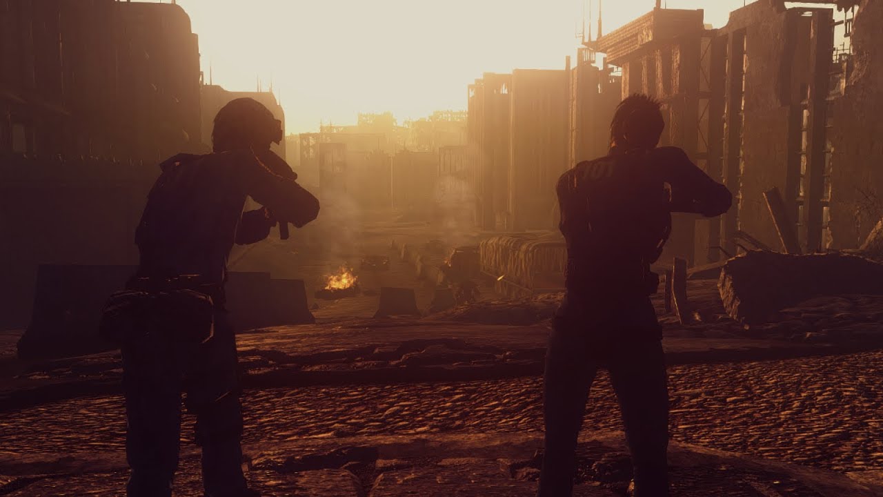 Fallout 3 Modded Gameplay 2019 - Highway Combat / Chryslus Building (60 ...